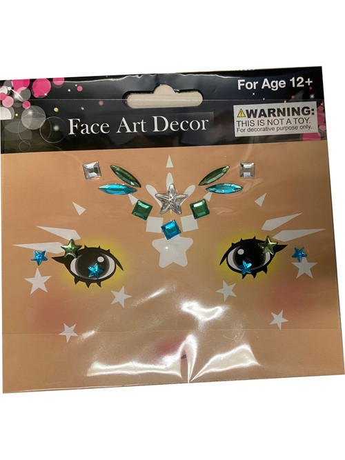 Face Art Star Gems And Face Stick Ons Costume Accessory