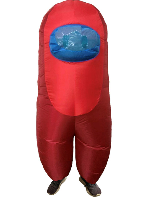 Child's Amongst Us Red Imposter Sus Crewmate Killer Inflatable Costume