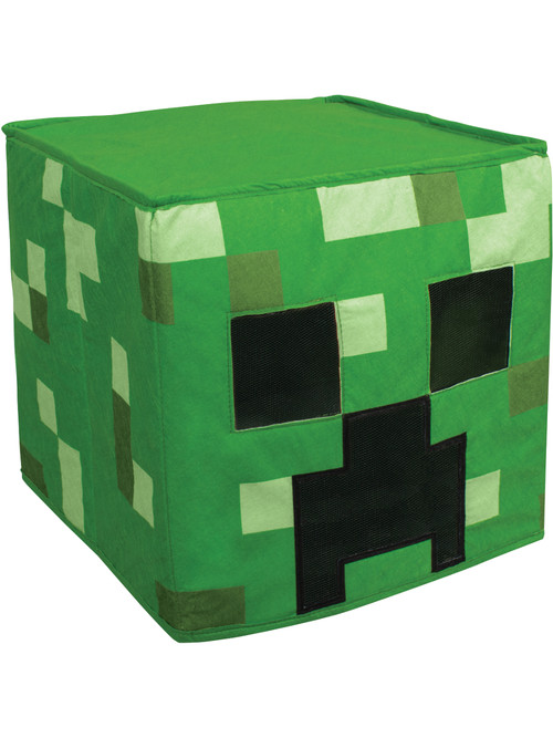 Adult's Minecraft Creeper Mob Monster Block Head Mask