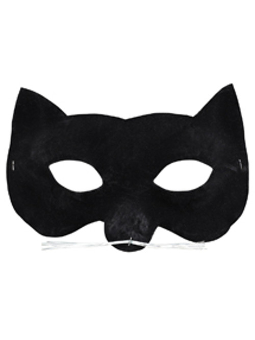 Black Cat Eye Mask With Whiskers