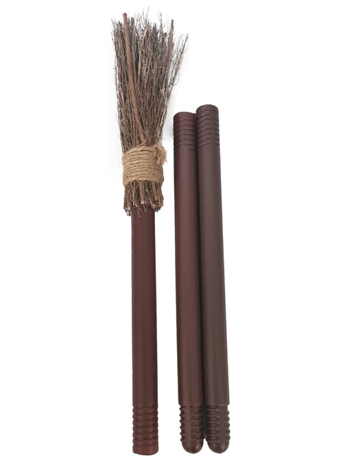 Classic Straw Witch Broom Stick Costume Accessory