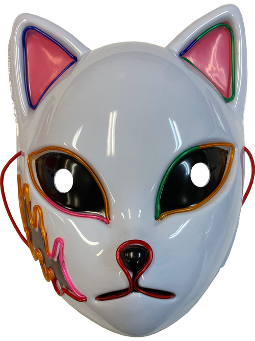 Light Up Anime Scar Cat Mask