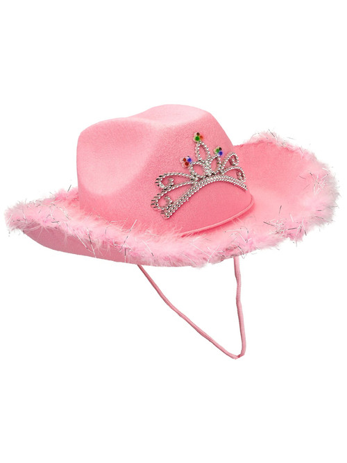 Pretty Pink Jeweled Cowboy Hat