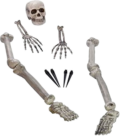 9 Piece Skeleton Groundbreaker Yard Ground Decoration