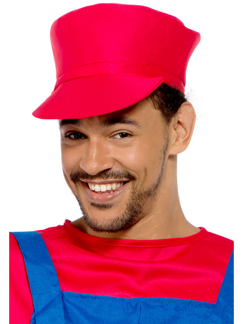 Adult's Red Plumber Gamer Guy Hat