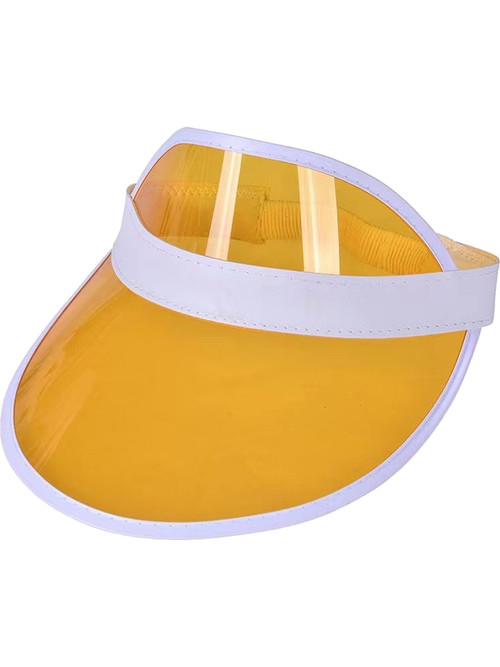 Adult's Yellow Sun Visor Hat
