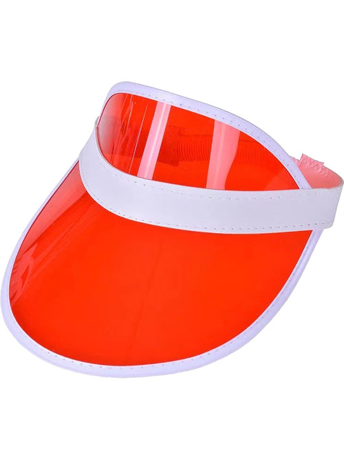 Adult's Red Sun Visor Hat