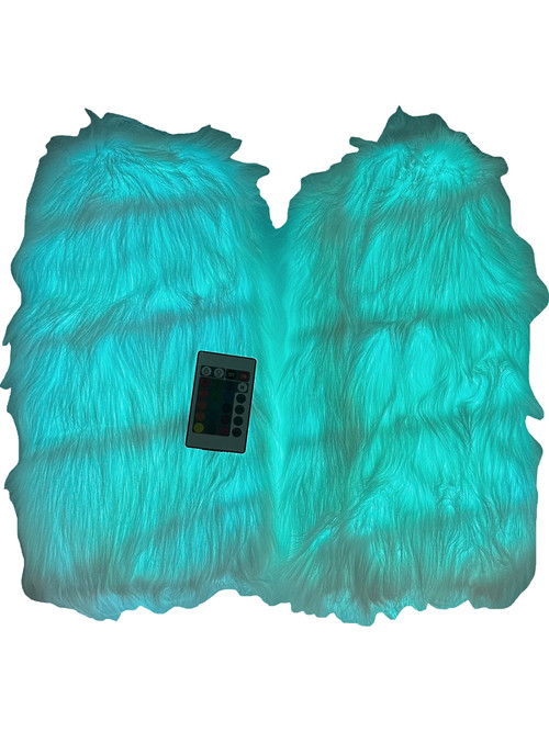 Adult's Light Up LEDs White Leg Warmers