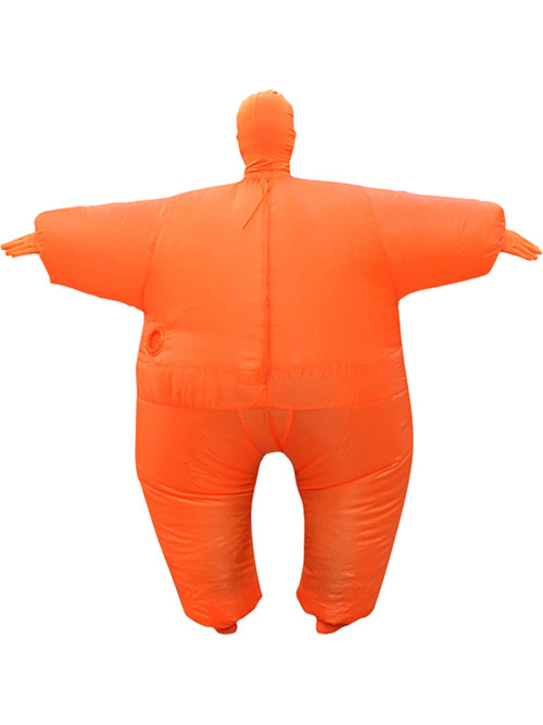Adult's Large Man Inflatable Orange Bodysuit Costume