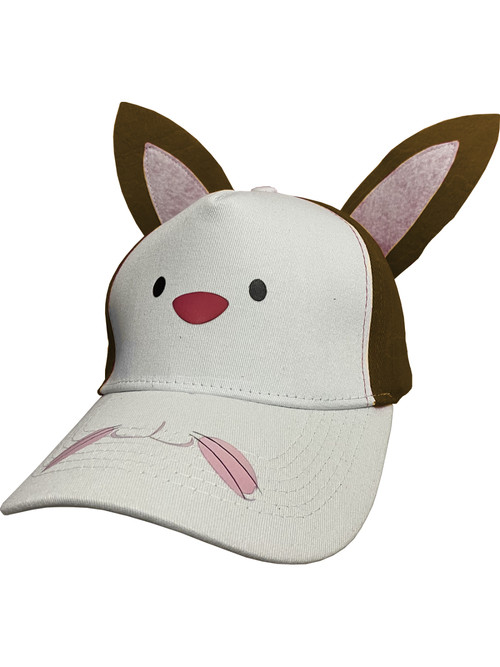 Brown Easter Bunny Baseball Hat With Ears Costume Accessory