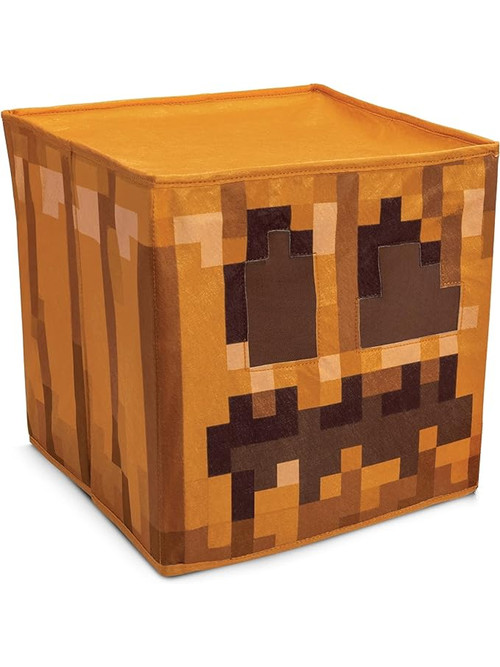 Adult's Minecraft Jack O'Lantern Block Head Mask Costume Accessory