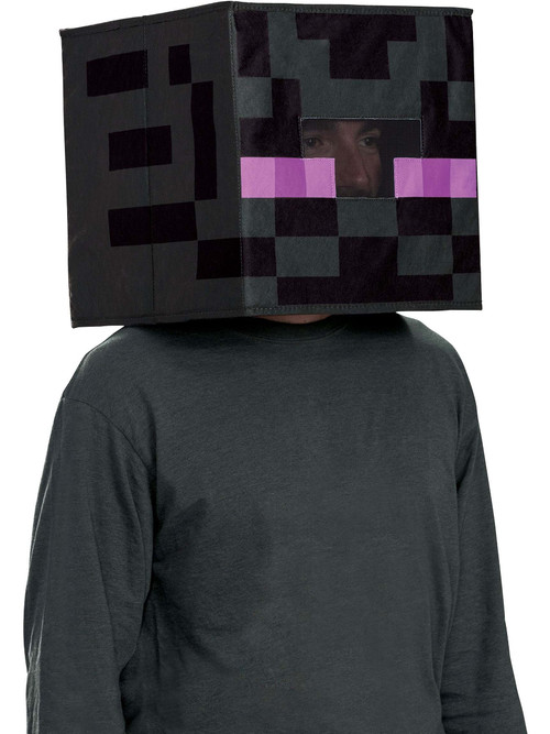 Adult's Minecraft Enderman Block Head Mask