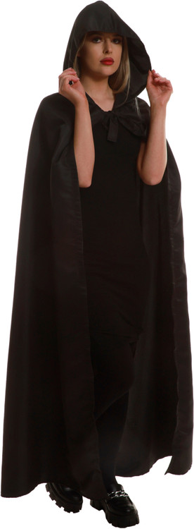 Child's Little Riding Hood Black Hooded Cape Costume Accessory