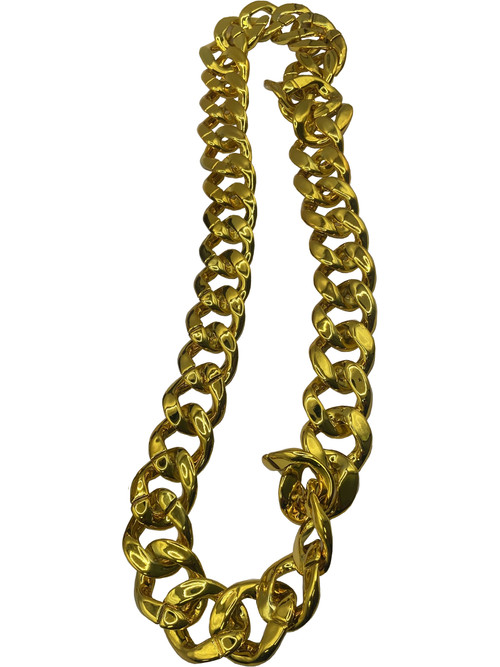 Giant Gold Chain Plastic Rapper Bling Necklace