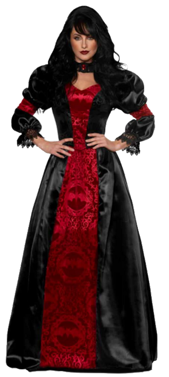 Women's Immortal Vampiress Red Court Vampire Costume Dress