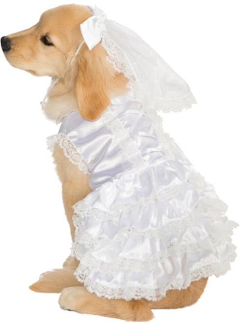 Wedding Bride Dog Costume