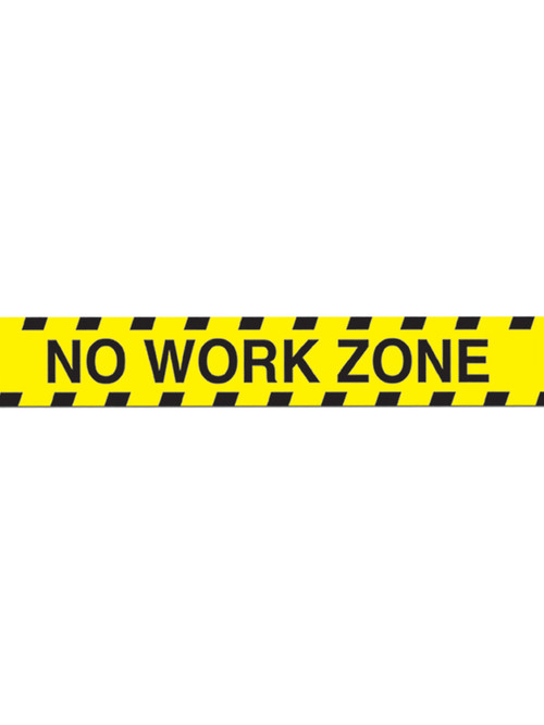 No Work Zone Caution Tape 3" x 20'