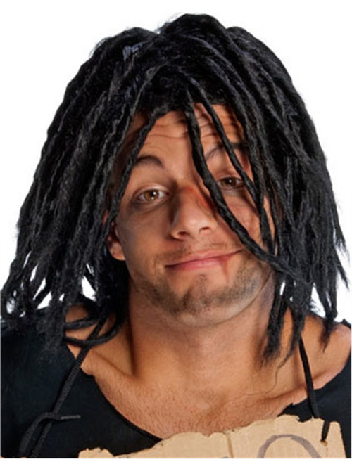 Adult Down 'N Out Unemployed CEO Costume Dreadlock Wig