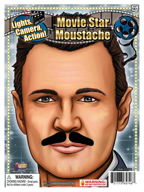 Deluxe Black Split Moustache