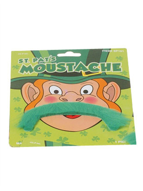 St. Patrick's Day Big Droopy Green Costume Moustache