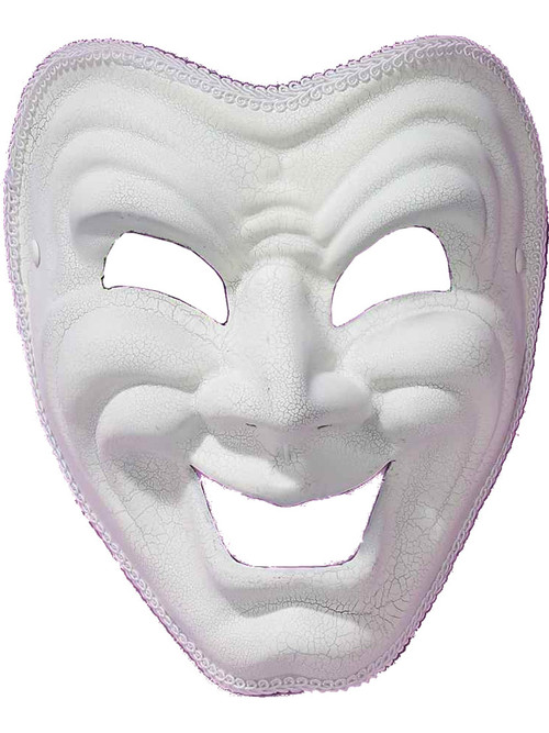 White Comedy Mask
