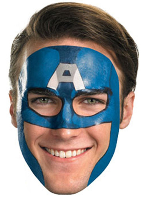 Captain America Face Tattoo