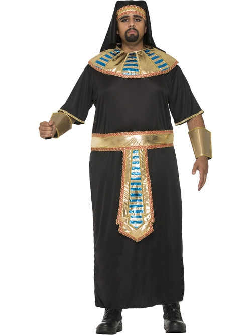 Men's Black Egyptian Pharaoh Robes XL 44-48