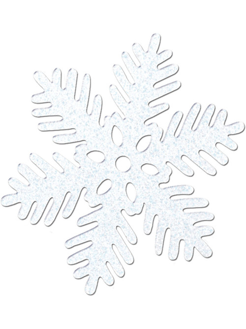 4 Count 6" Sparkle Snowflake