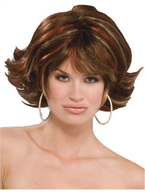 Brown Flip Wig