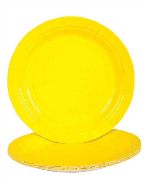 Lot of 25 7" Yellow Paper Plates