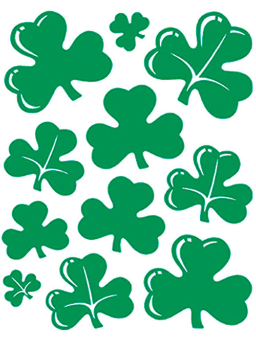 St Patricks Day Green Shamrock Stickers