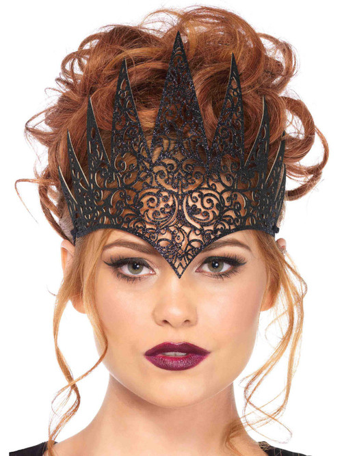 Adult's Black Die Cut Crown