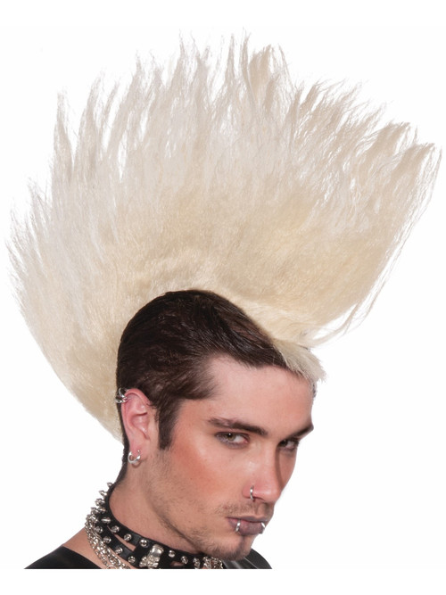 Deluxe Blonde Mohawk Wig
