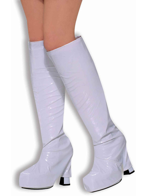 Sexy White Go Go Dancer Boot Covers