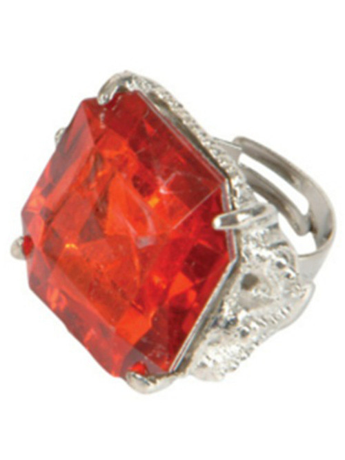 Jumbo Red Rhinestone Bling Ring