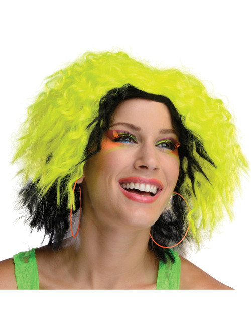 Women's Wavy Yellow Neon Chic Wig