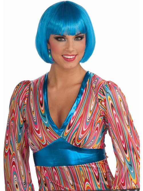 Blue Bob Wig