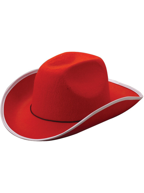 Red Cowboy Felt Hat