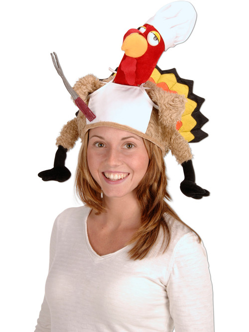 Plush Turkey Chef Hat