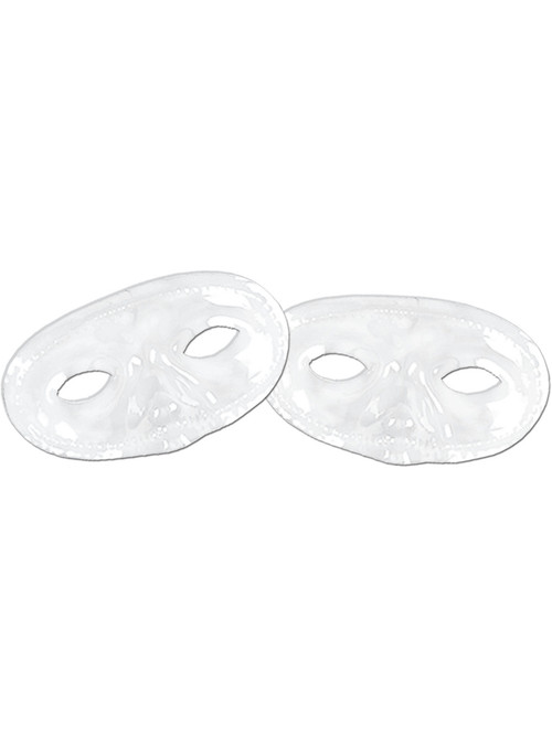 Metallic White Venetian Eye Mask
