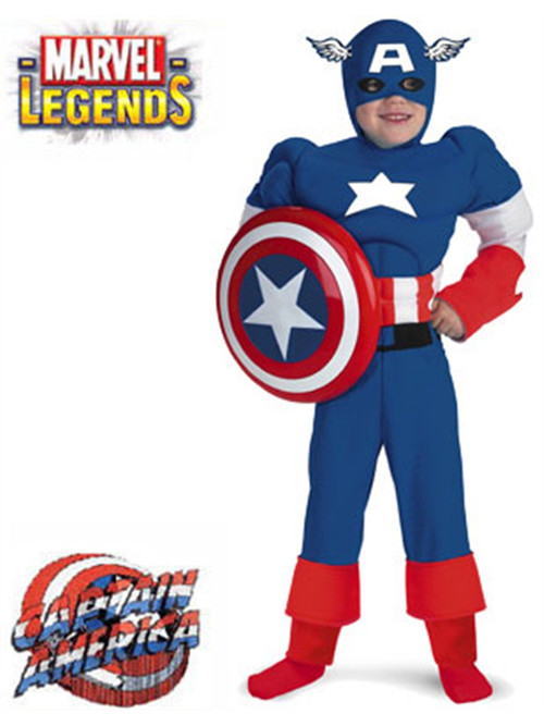 Classic Captain America Muscle Costume
