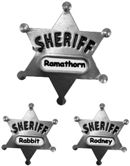 12 Customizable Sheriff Badges