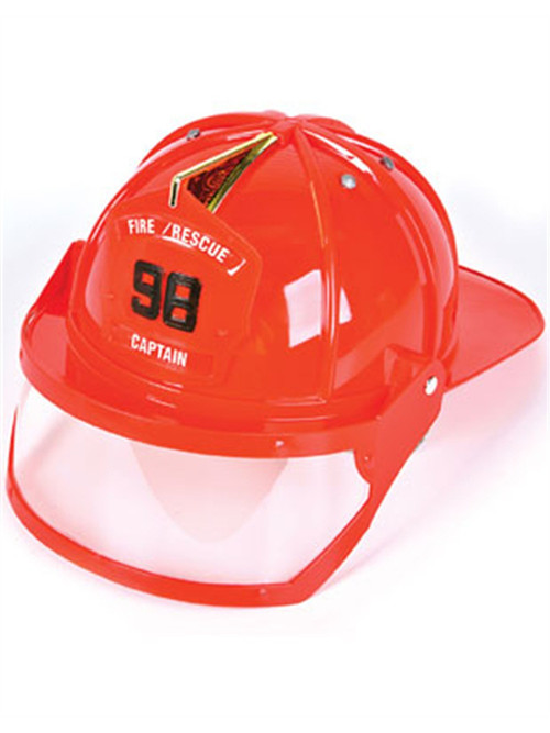 Deluxe Adults or Kids Adjustable Firefighter Captain Costume Hard Hat ...