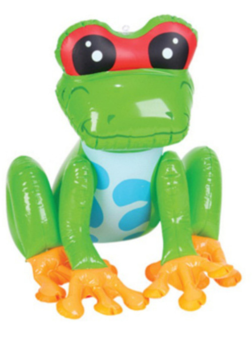 24" Inflatable Rainforest Frog Decoration