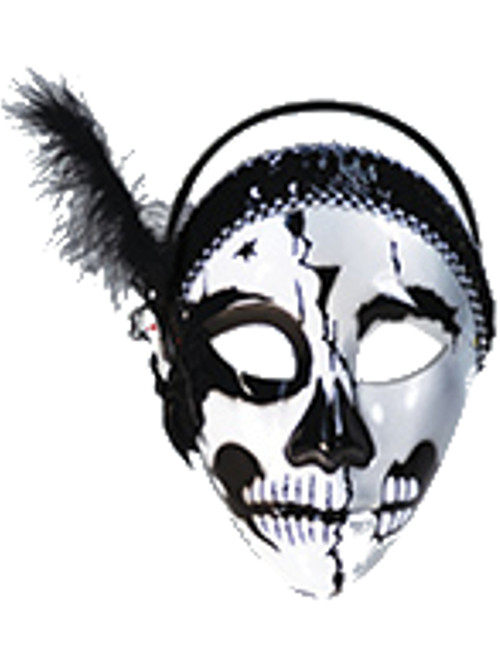 Female Skull Venetian Carnival Mask