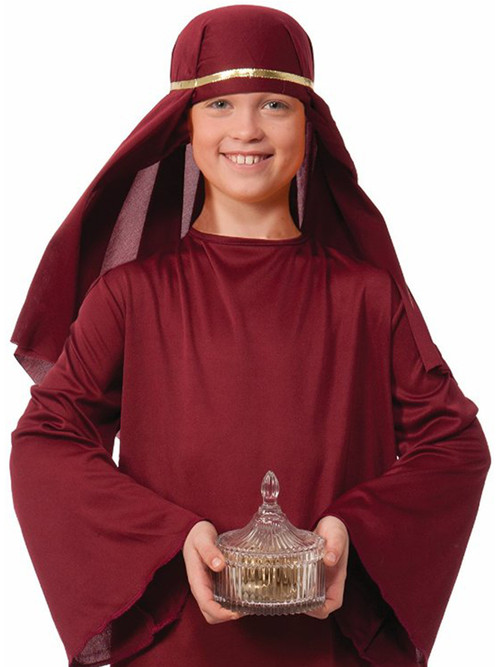 Kids Burgundy Wiseman Sheik Hat