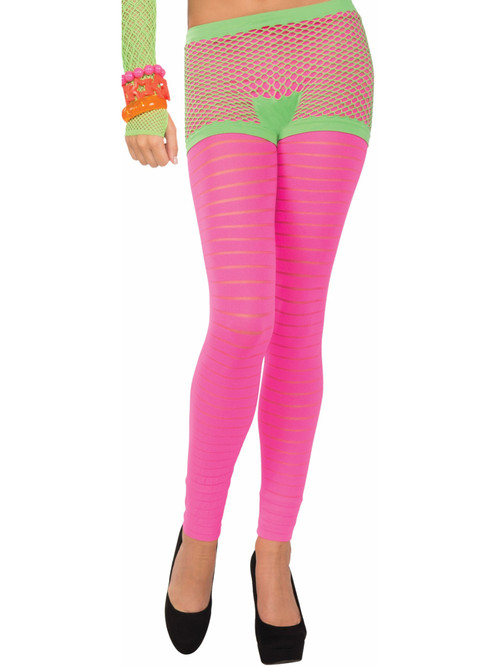 Green Fishnet Hot Pants