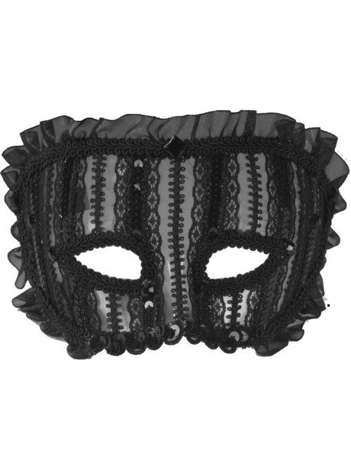 Sheer Lace Venetian Half Eye Mask