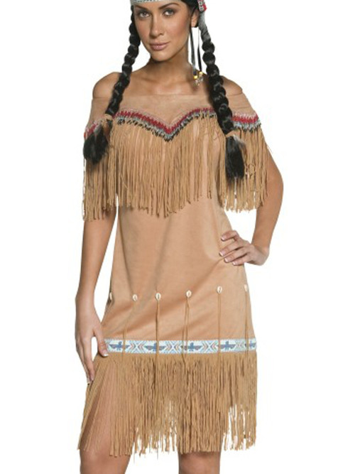Women's New World Native American Fringe Dress