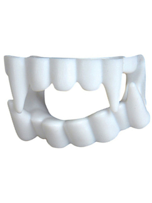 White Plastic Vampire Fangs